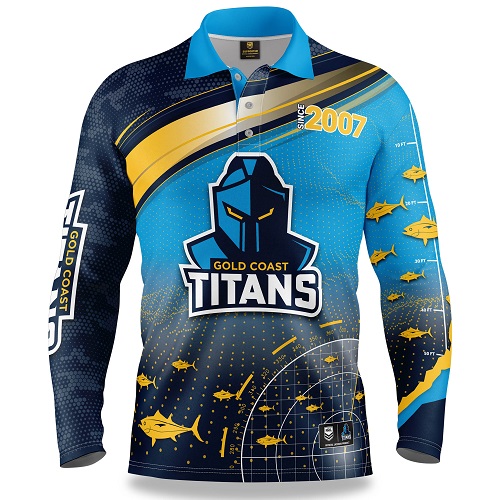 Gold Coast Titans Mens Fishing Shirt – Fishfinder – Whateva Sports