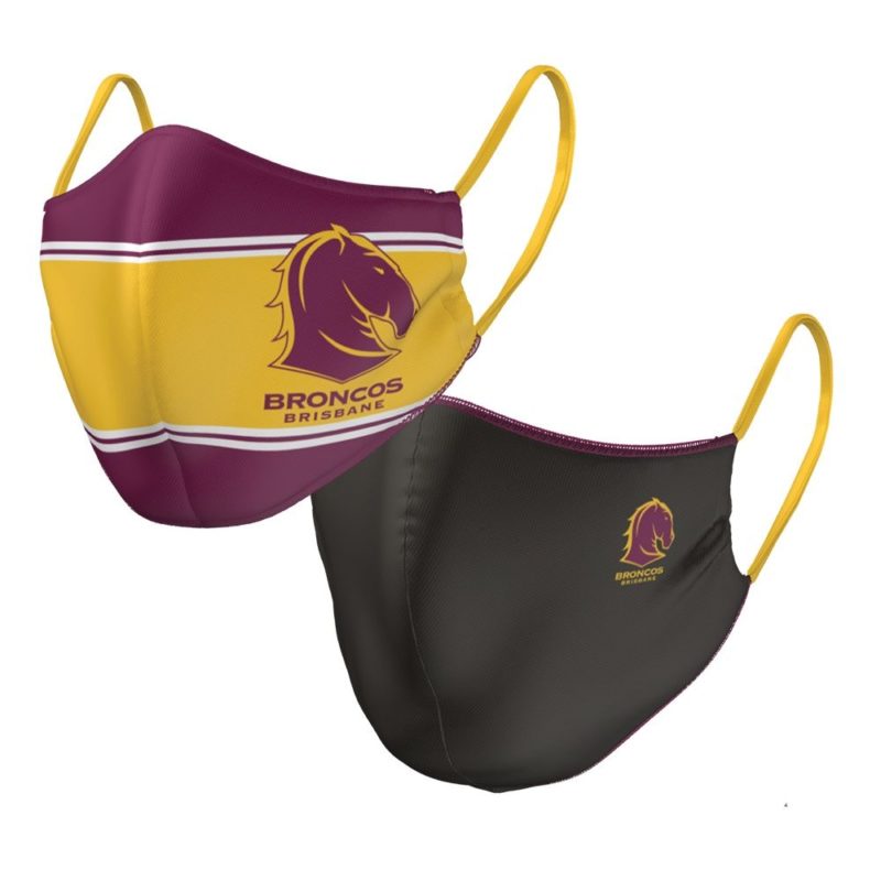 Brisbane Broncos Face Mask – Whateva Sports