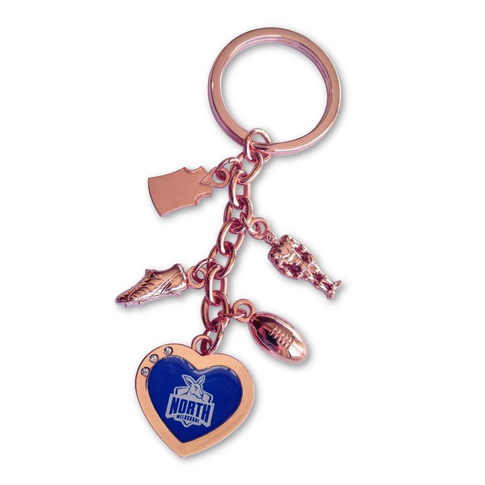 North Melbourne Kangaroos Keyring – Charm – Whateva Sports