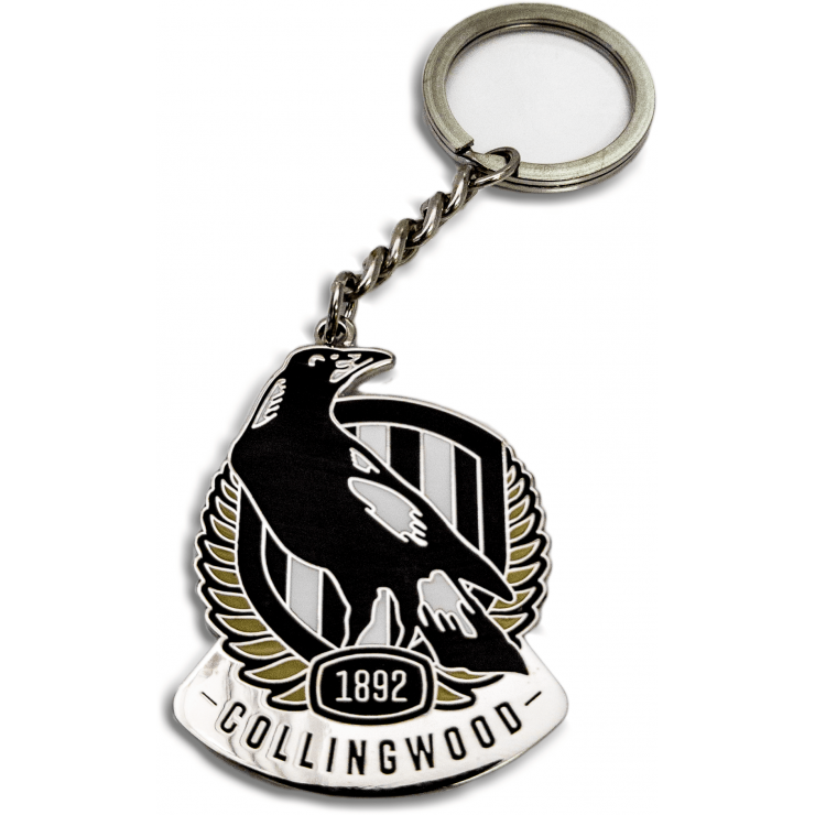 Collingwood Magpies Keyring – Metal Logo – Whateva Sports