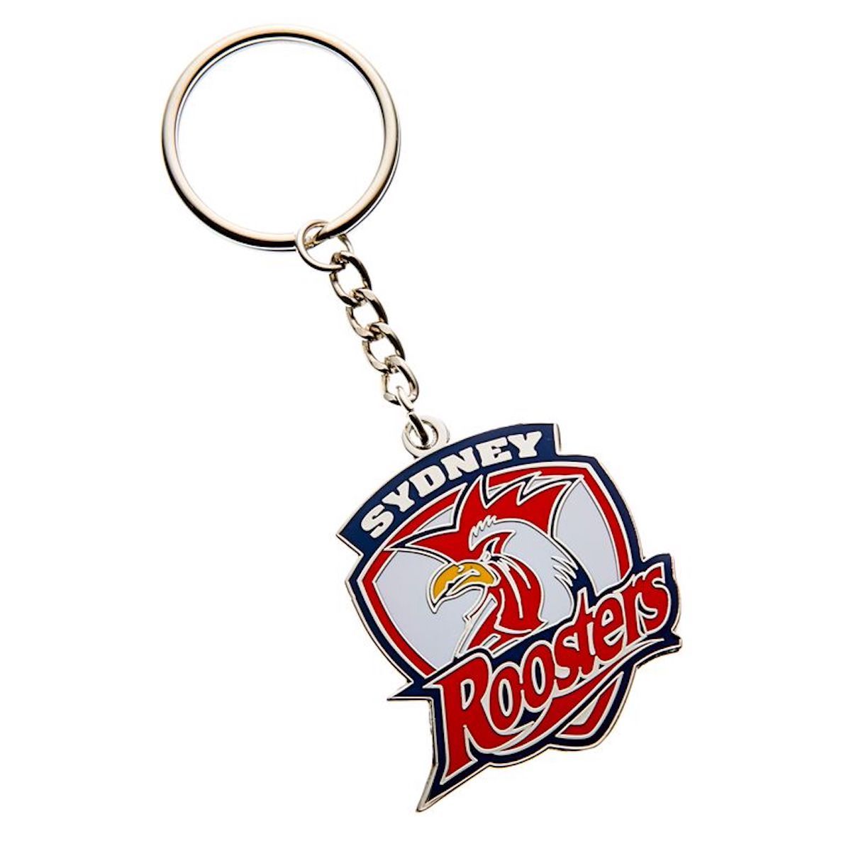 Sydney Roosters Keyring – Metal Logo – Whateva Sports