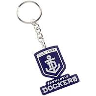 Fremantle Dockers Keyring – Metal Logo – Whateva Sports