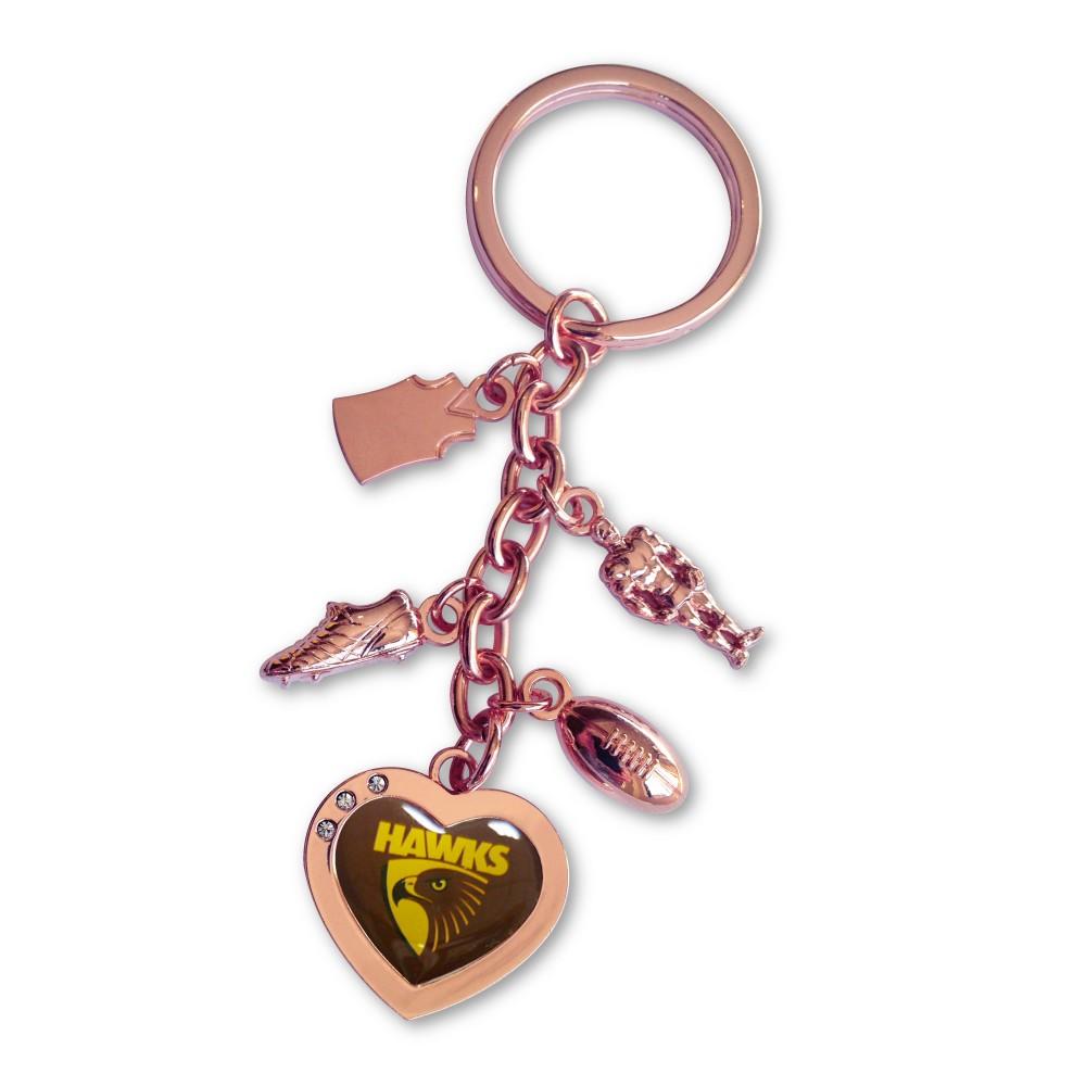 Hawthorn Hawks Keyring – Charm – Whateva Sports