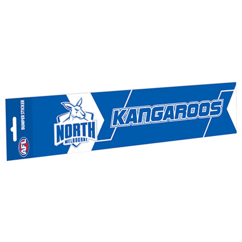 North Melbourne Kangaroos Bumper Sticker – Whateva Sports