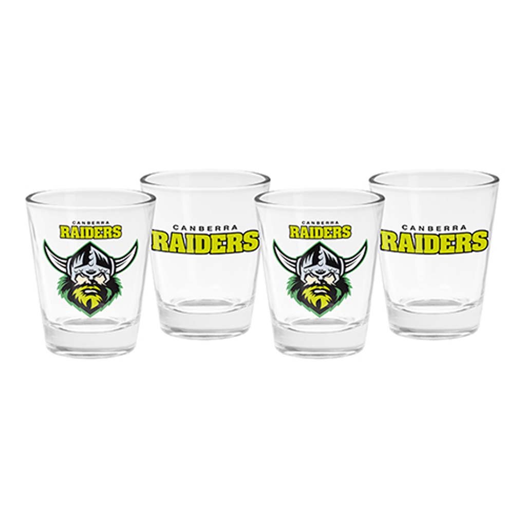Canberra Raiders Shot Glasses Set of 4 – Whateva Sports
