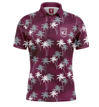 QLD Maroons Mens Golf Polo – ParTee – Whateva Sports