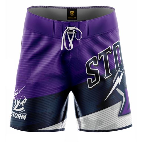 Melbourne Storm Kids Board Shorts – Barrel – Whateva Sports