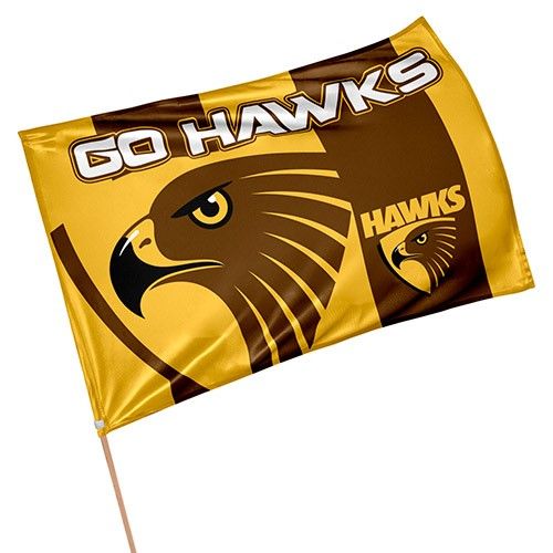 Hawthorn Hawks Game Day Flag – Whateva Sports